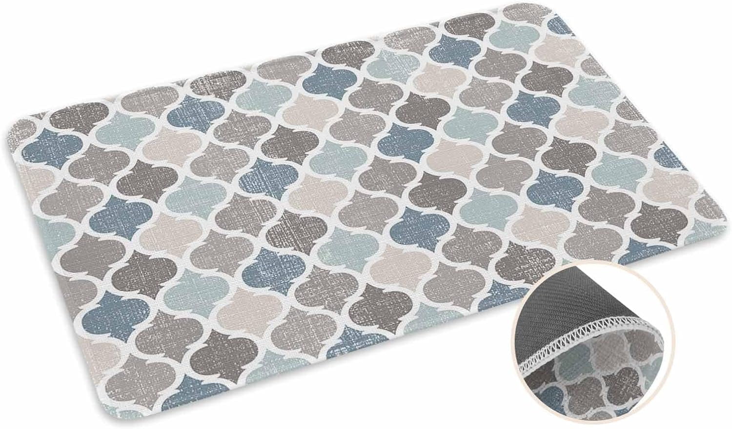 Doormat Retro Moroccan Design Welcome Mat Entrance Floor Mat Geometric ...