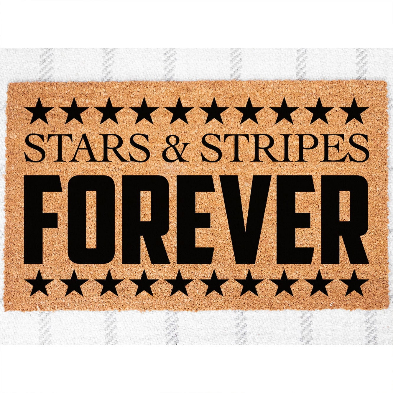Doormat Stars & Stripes Forever 4th Of July Welcome Mat Front Porch (24 ...