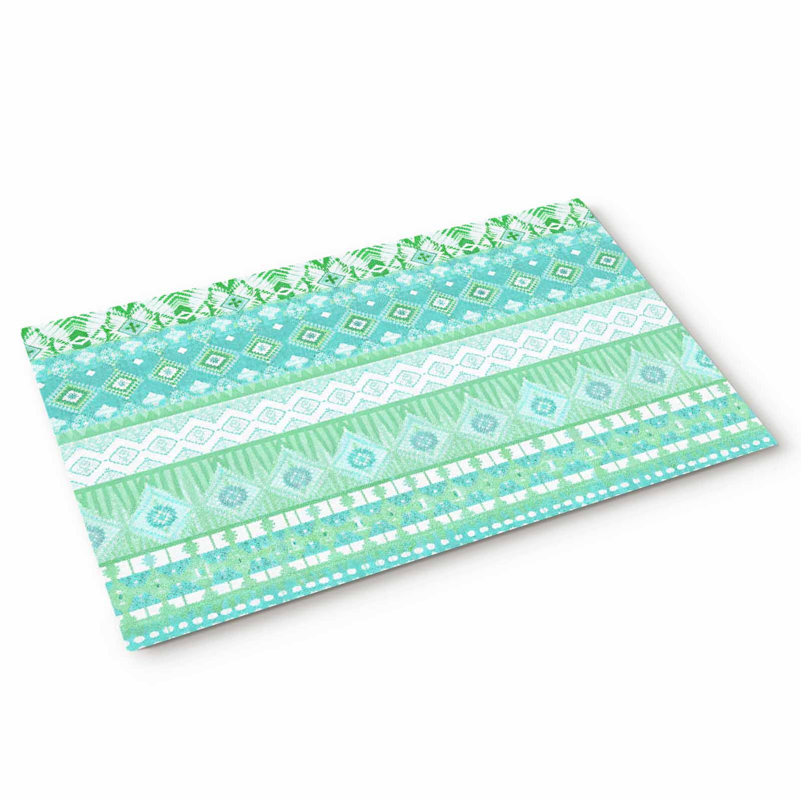 Doormat Teal Green Bohemian Doormats Entrance Door Rug Boho Style ...