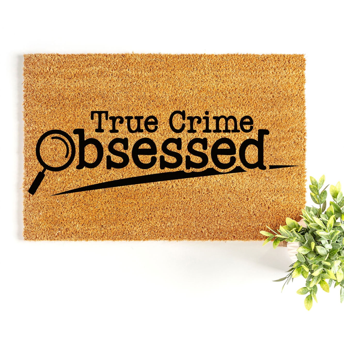 Doormat True Crime Obsessed Welcome Mat Outdoor Gift For Her Cute Ho ...