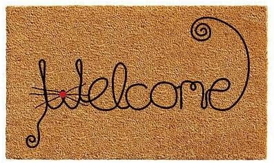 Doormat Welcome Cat Kitty Bathroom Porch Home Decor Welcome-Doormat ...