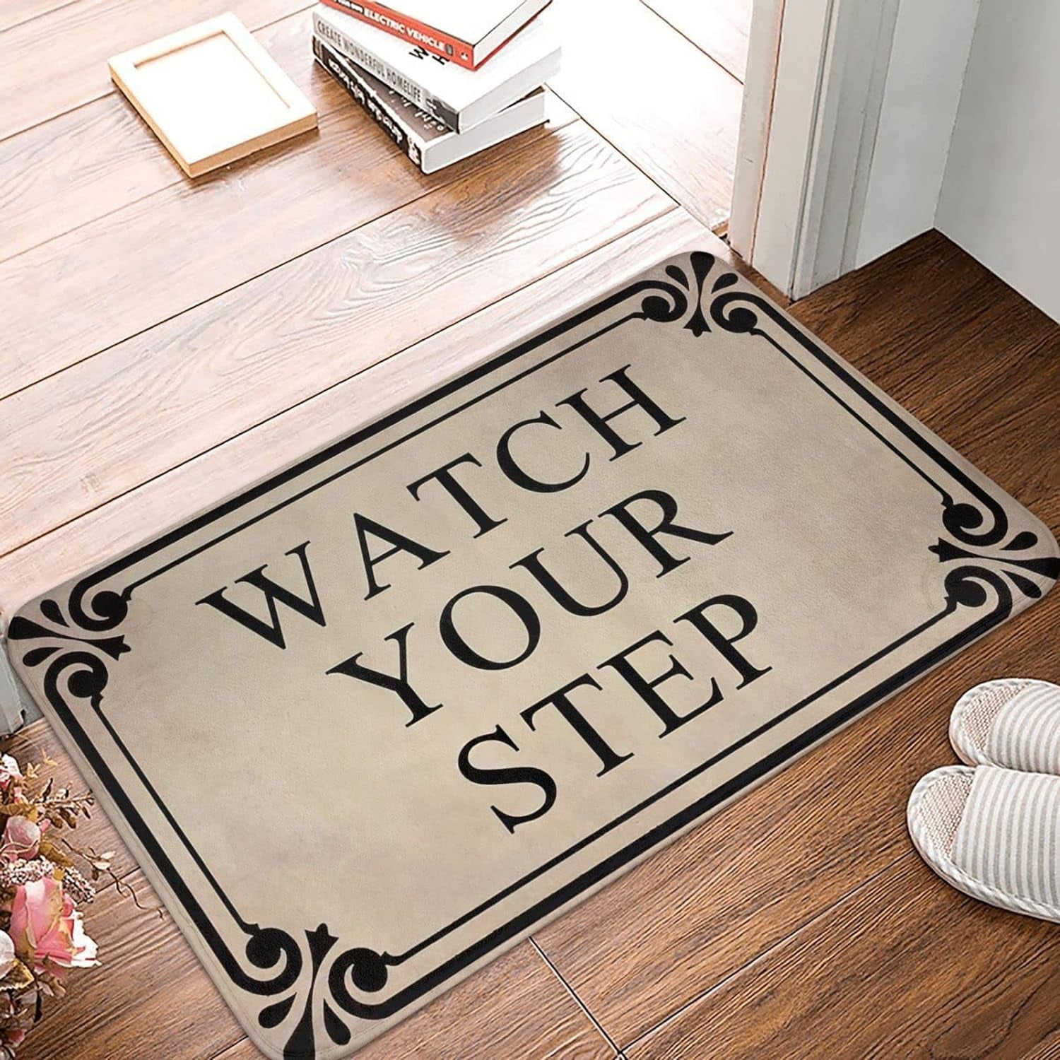 Doormat Welcome Mat Door Mats Outdoor Watch Your Step Doormat Indoor ...