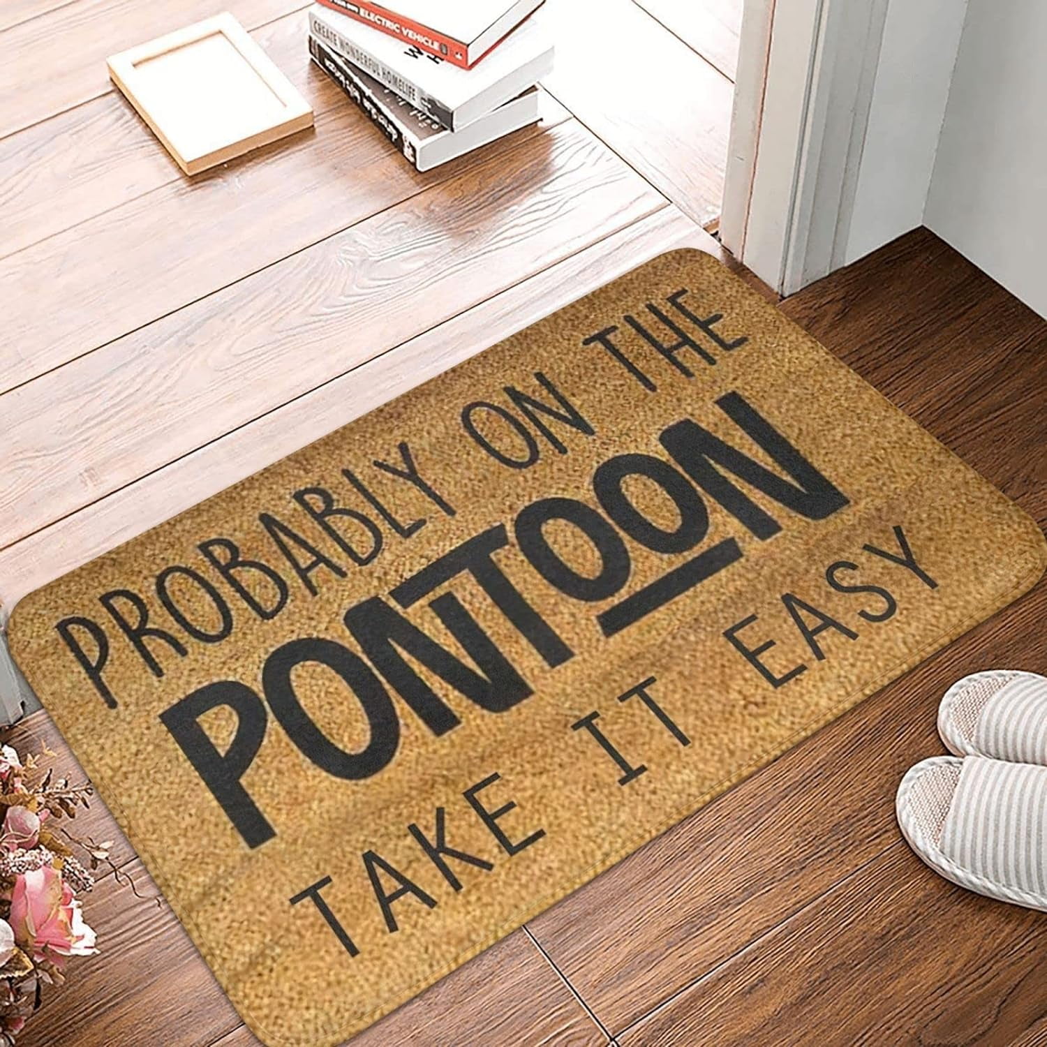 Doormat Welcome Mat Door Mats Probably On The Pontoon Take It Easy ...