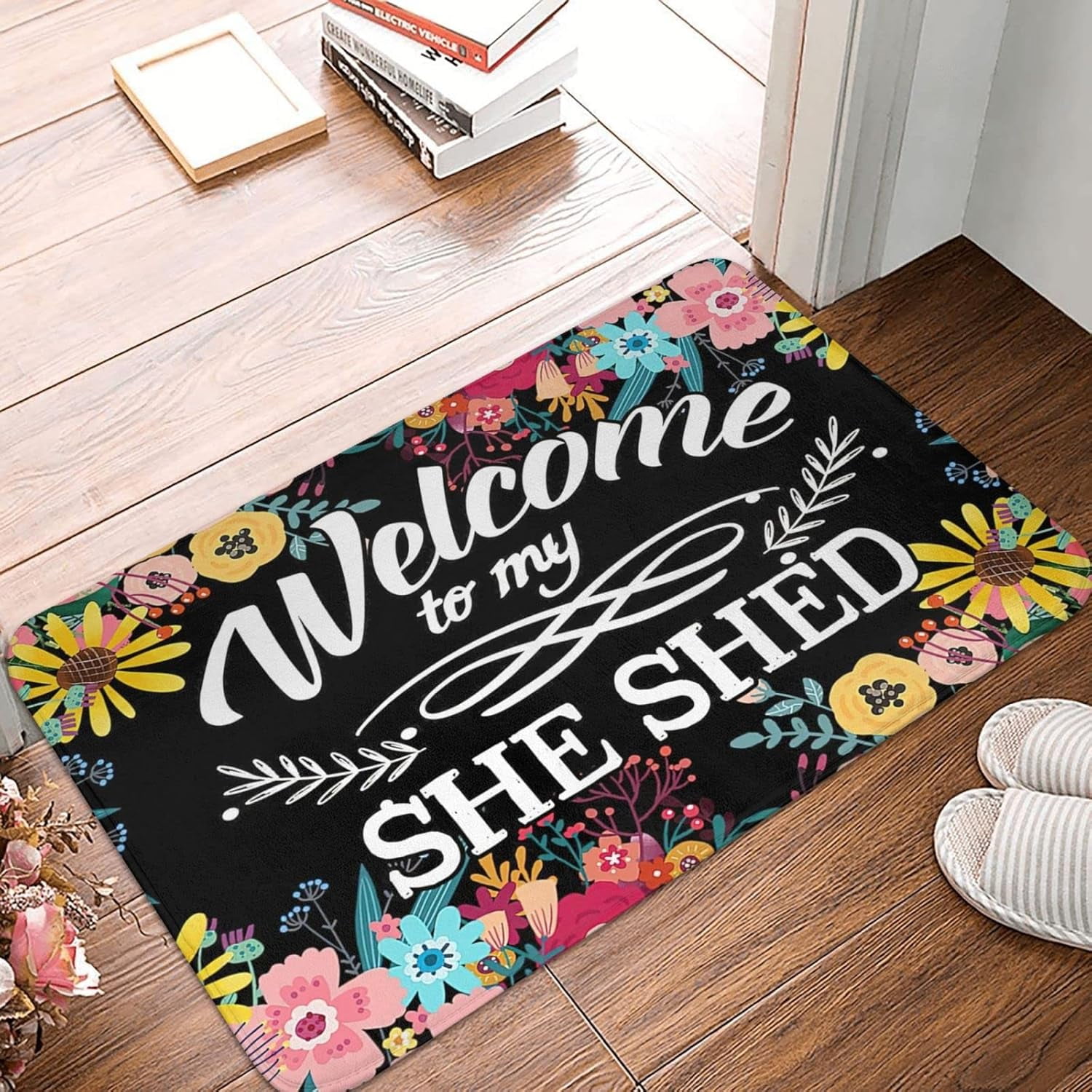 Doormat Welcome to My She Shed Indoor Outdoor Entrance Door Mat Bath ...