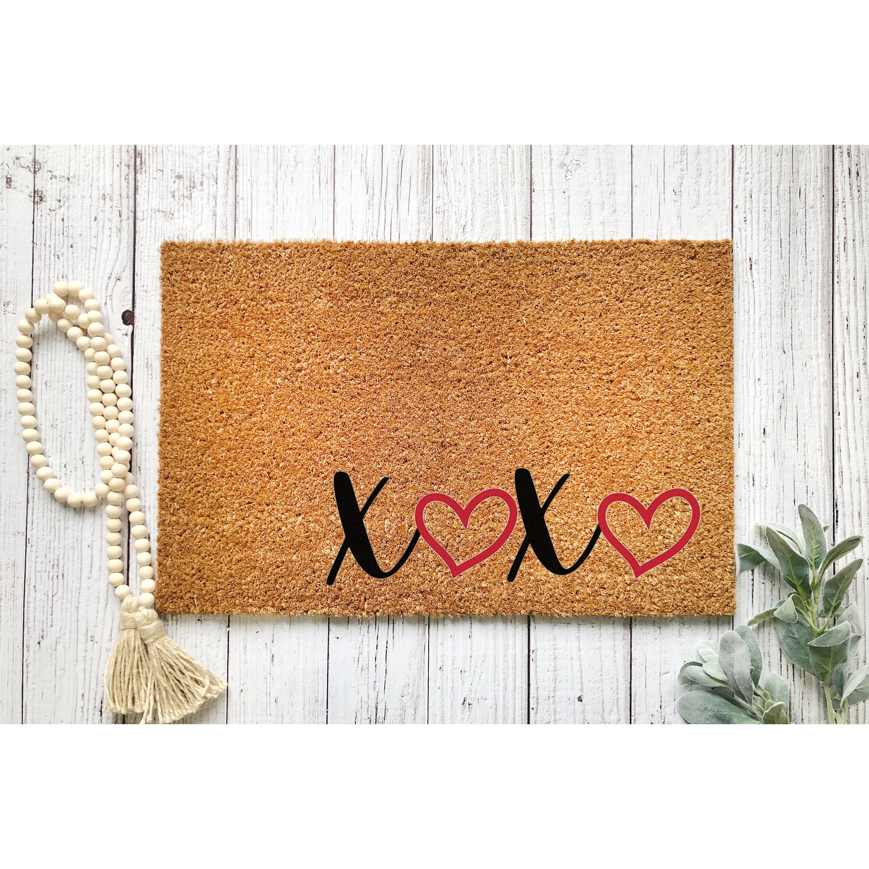 Doormat XOXO Valentines Day Front Door Mat Front Door Cute Doormat Doo ...