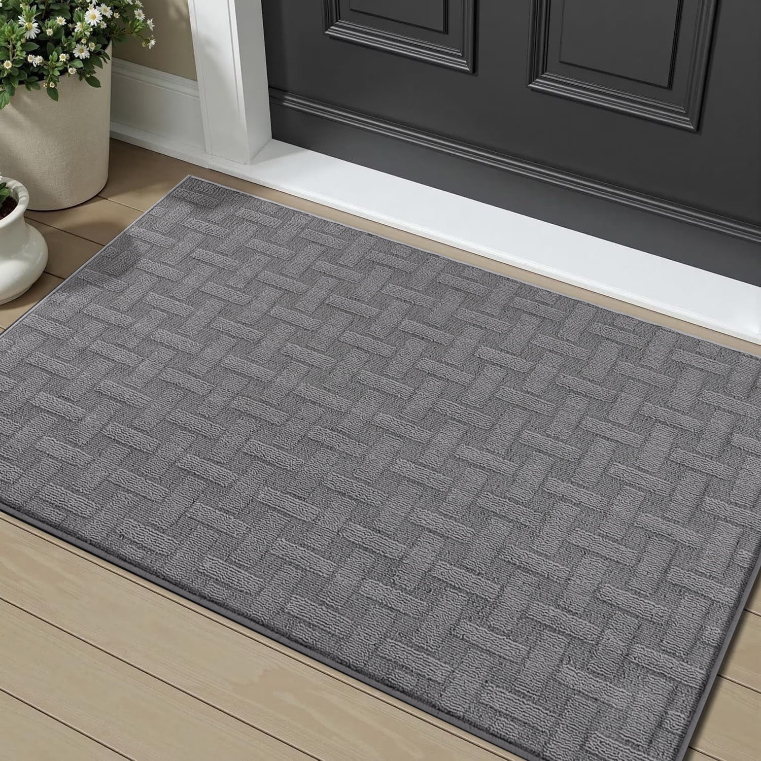 Doormat, Yamaziot 24"x36" Door Mat, Welcome Mat for Indoor Outdoor ...