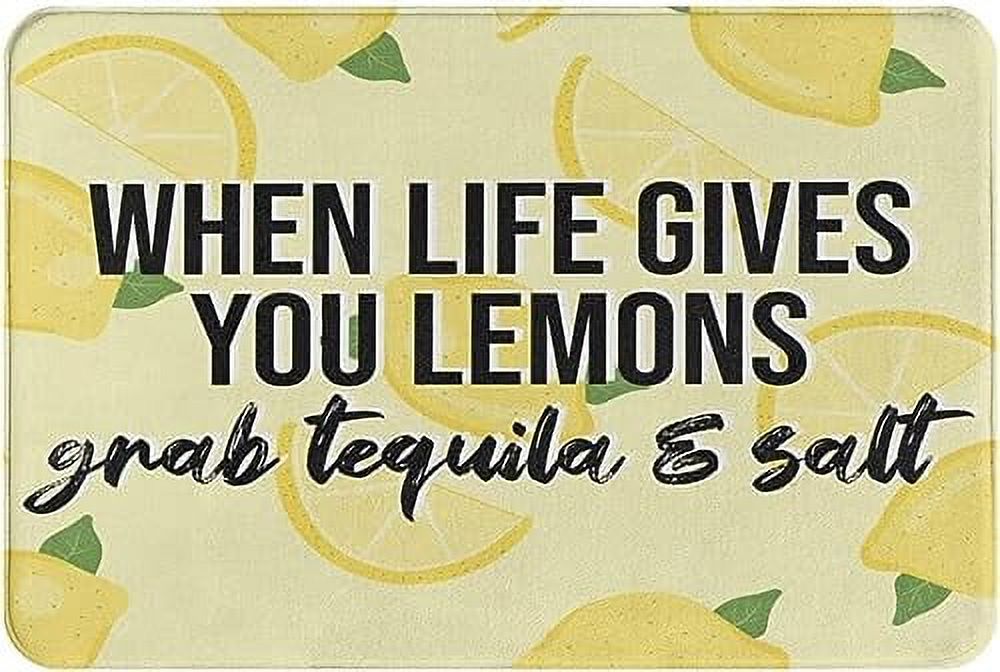 Doormats When Life Gives You Lemons Grab Tequila & Salt Waterproof ...