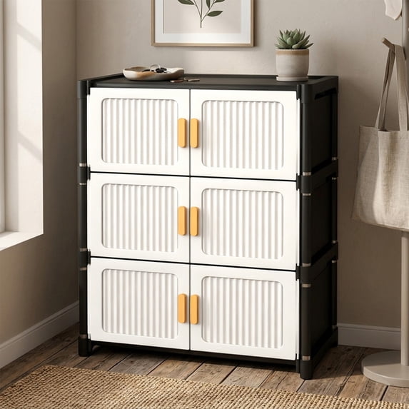 Doormounted Shoe Cabinet with Detachable Shoe Racks Multi Tiered ...