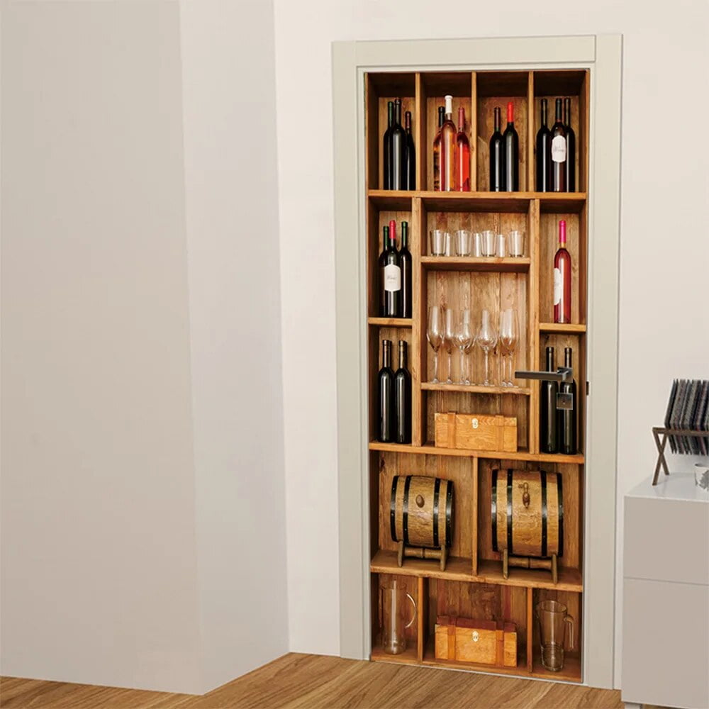 Doors Decoration 3D Wallpaper Modern Design Self-adhesive Waterproof ...