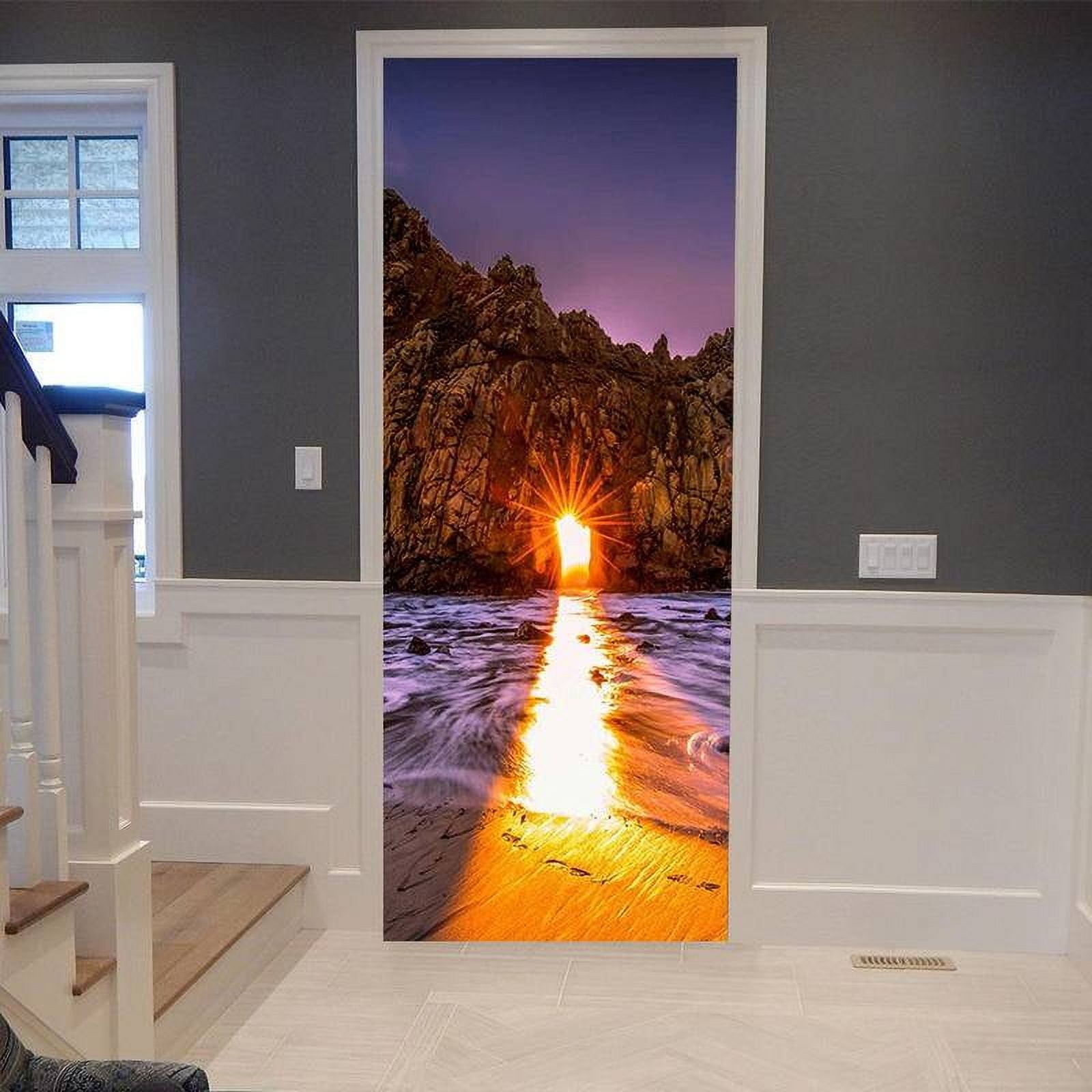 Doors Decoration 3D Wallpapers Modern Design Self-adhesive Door Sticker ...