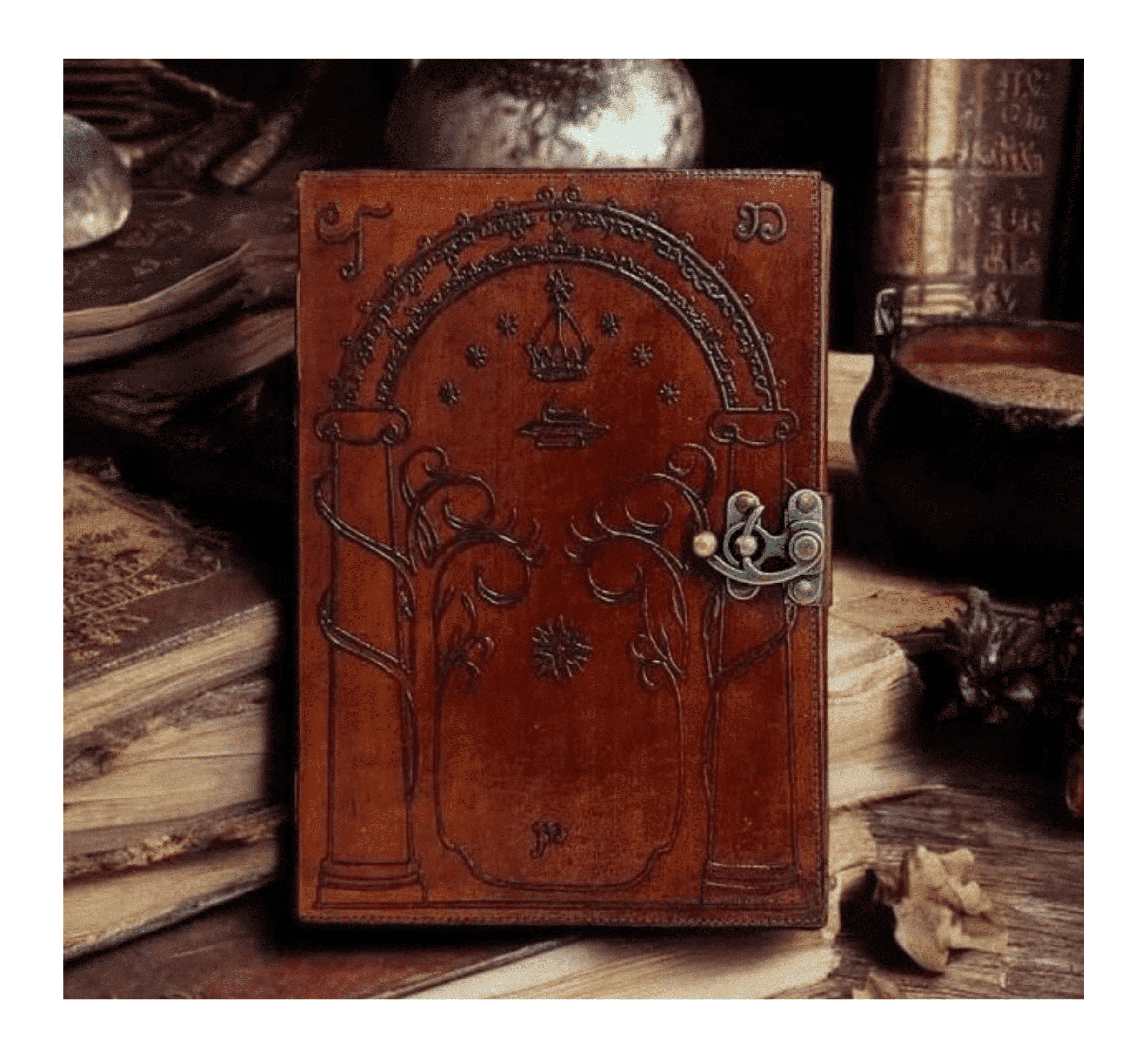 Doors of Durin Tolkien Lord of the Ring Embossed Leather Journal , Book ...