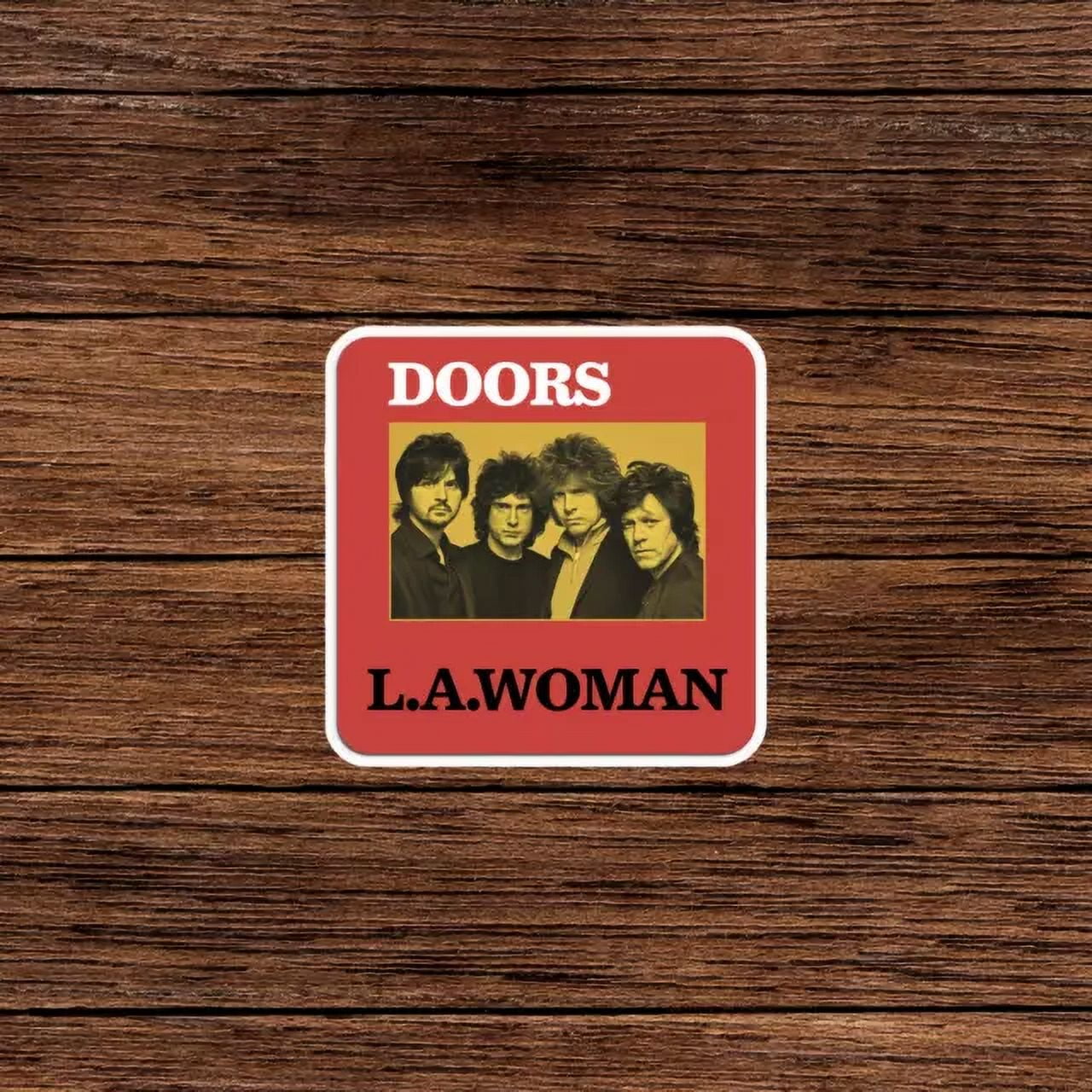 The Doors L.A. Woman Album Cover Sticker - Vintage Rock Band Portrait ...