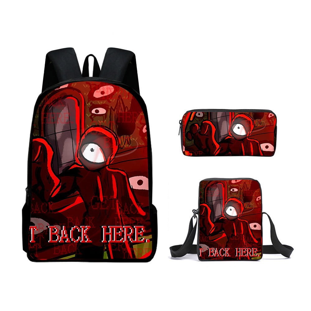 Doors Roblox Figure Teen Schoolbag, Schoolboy Cartoon Backpack ...