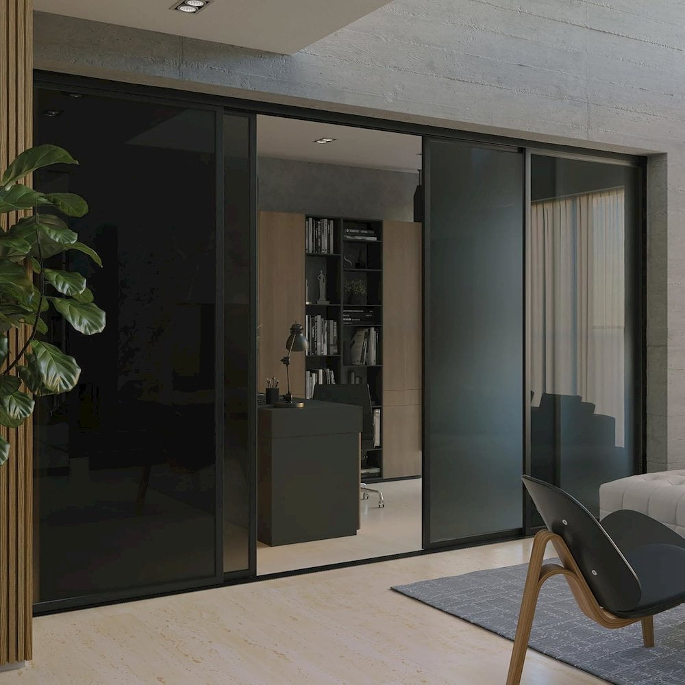 Doors55 Glass Room Divider Panel and Partition Wall - Walmart.com