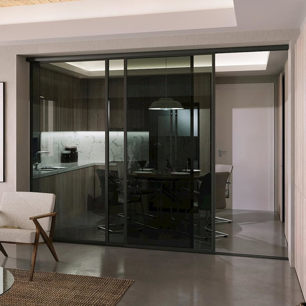 Doors55 Glass Room Divider Panel and Partition Wall - Walmart.com