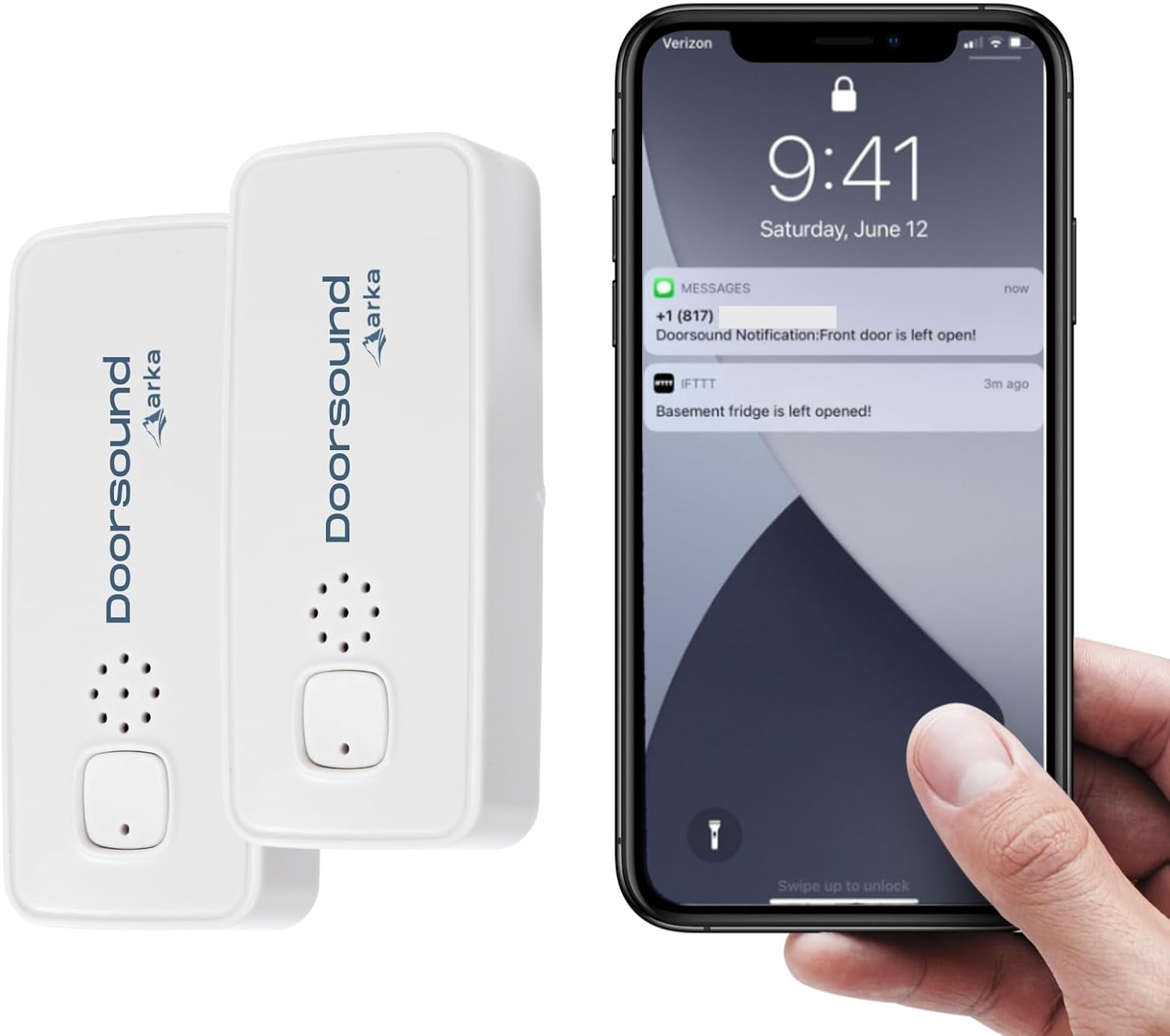 Doorsound - Freezer Refrigerator Door Alarm with Text Messages, Phone ...