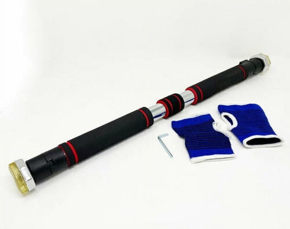 Doorway Chin Up Bar Pull Up Bar Exercise 26-36" Doors Screw Less Press ...