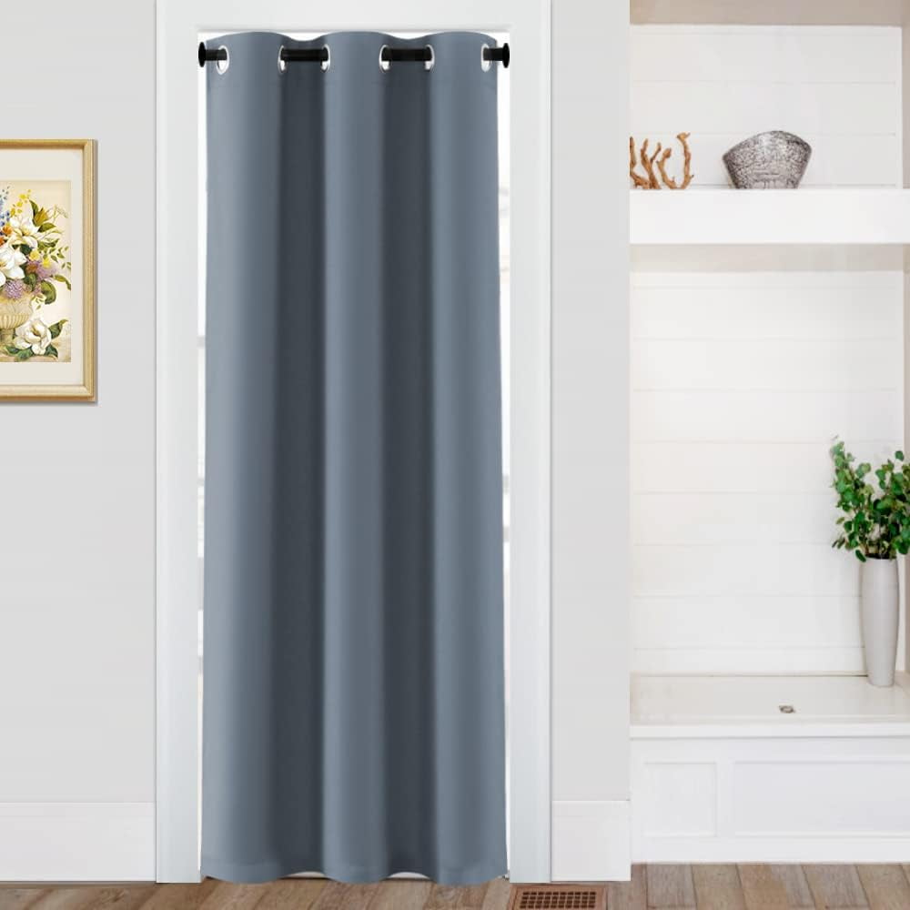 Doorway Curtain Blackout Door Curtains for Doorways 80 Inch Grommet ...