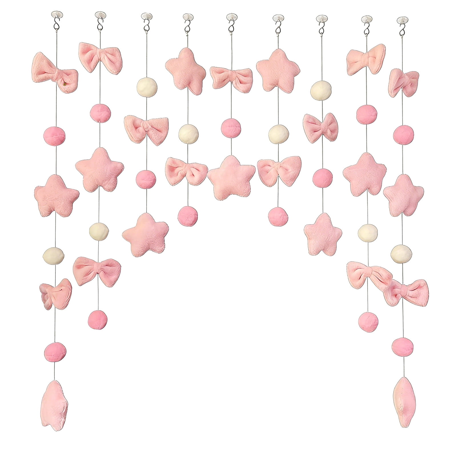 Doorway Curtain Room Divider Felt Star Bowknot Curtain Decorative ...
