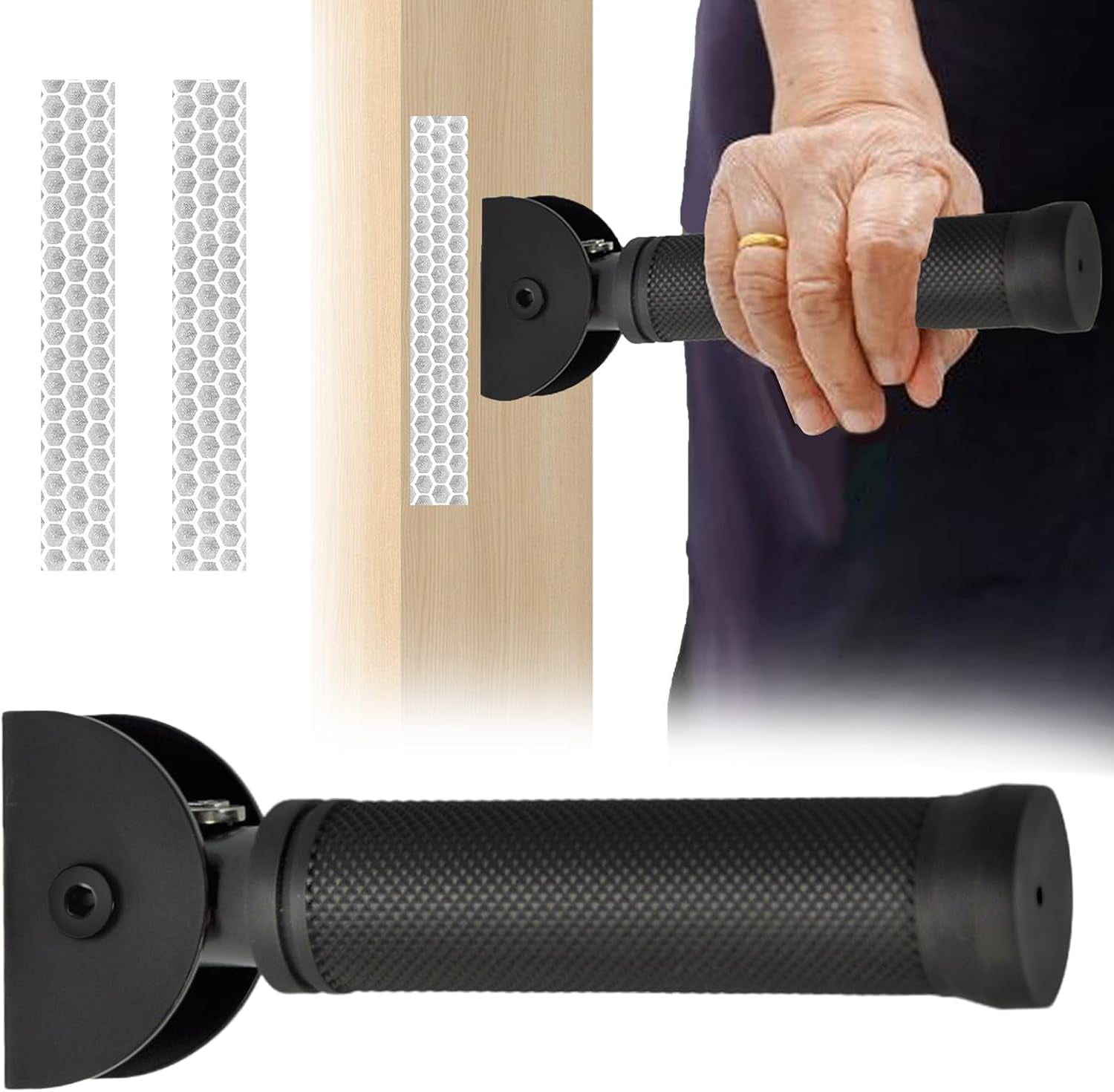 Doorway Flip Assist Handle, Folding Grab Bar Wall Handles for Seniors ...