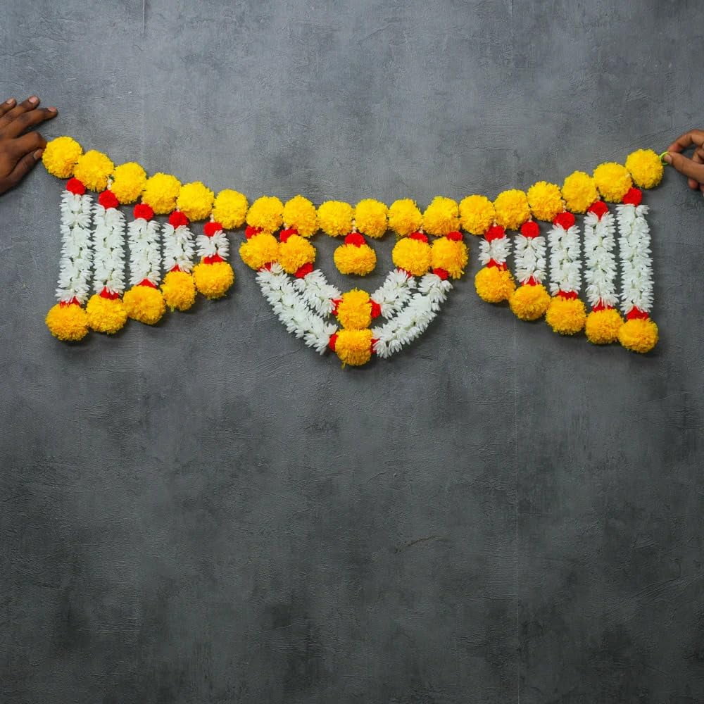 Doorway Flower Toran | Toran Door Hanging | Marigold Decorations for ...