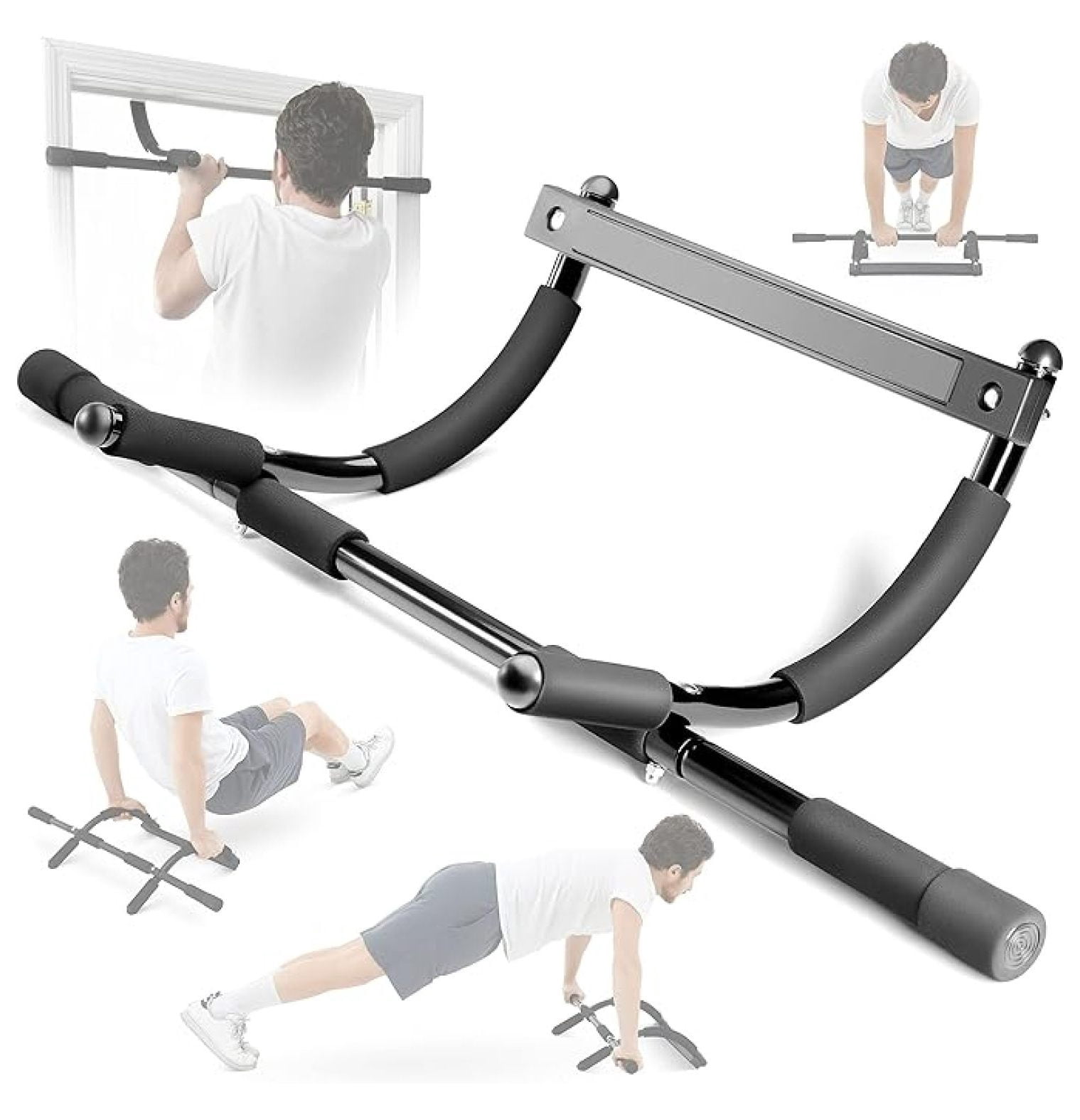 Doorway Pull Up Bar - Heavy Duty Chin Up Bar for Home Gym - Multi ...