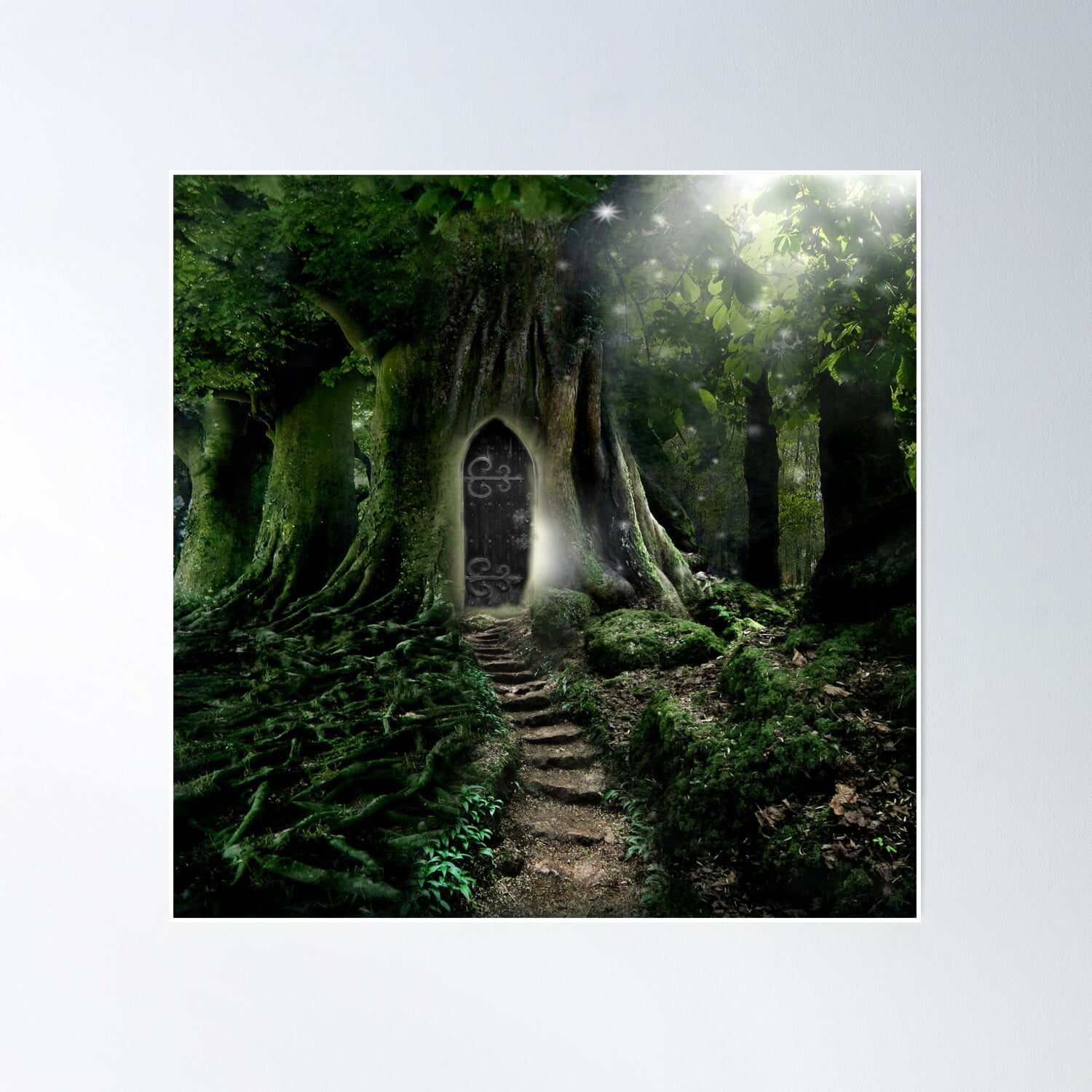 Doorway To Lothlorien Poster Wall Art, Modern Wall Decor, 8x12 UNFRAMED ...