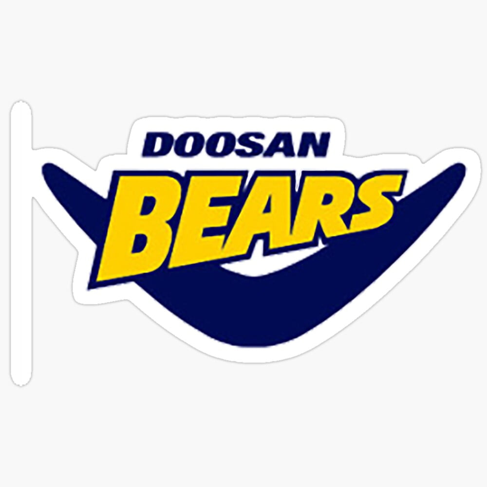 Doosan Bears Seoul Kbo Throwback Logo Sticker Phone Decal Water Bottle ...