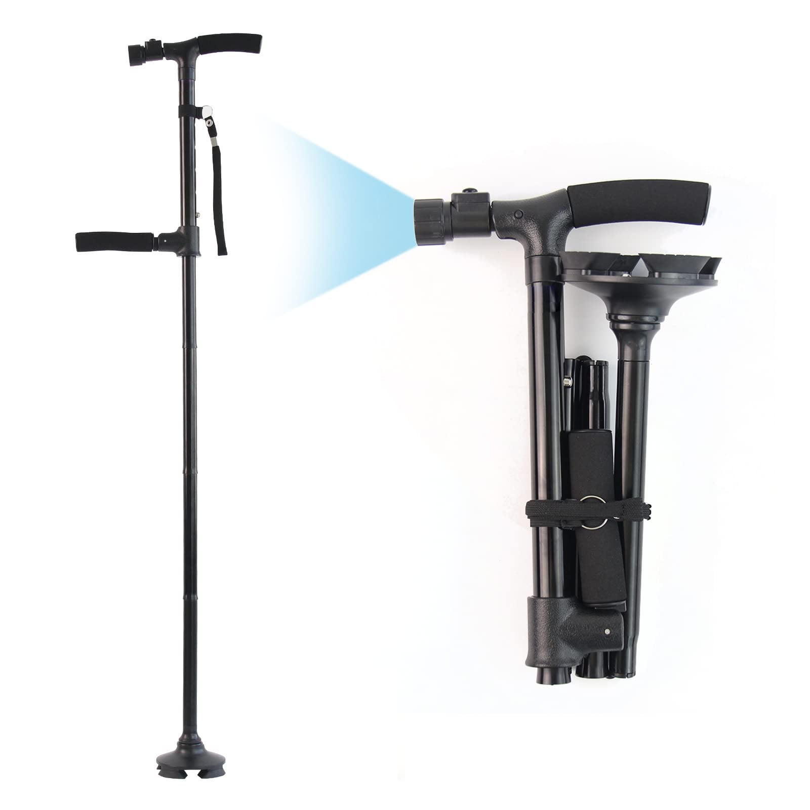 Doosl Walking Cane for Men & Women, Portable Retractable Canes, Fall ...