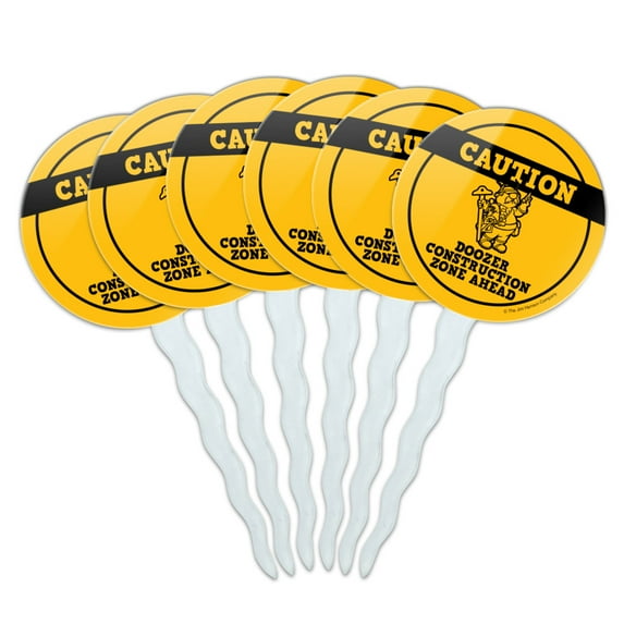 Doozer Construction Zone Ahead Fraggle Rock Cupcake Picks Toppers ...