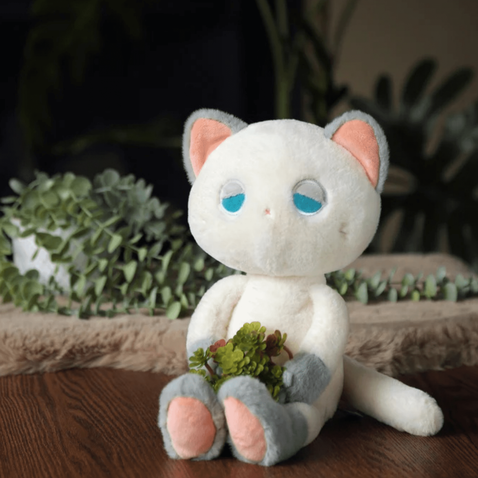 Doozie Drowsy Neo the CatSleepy-Eyed Soft Stuffed Cuddly Plush Kawaii ...