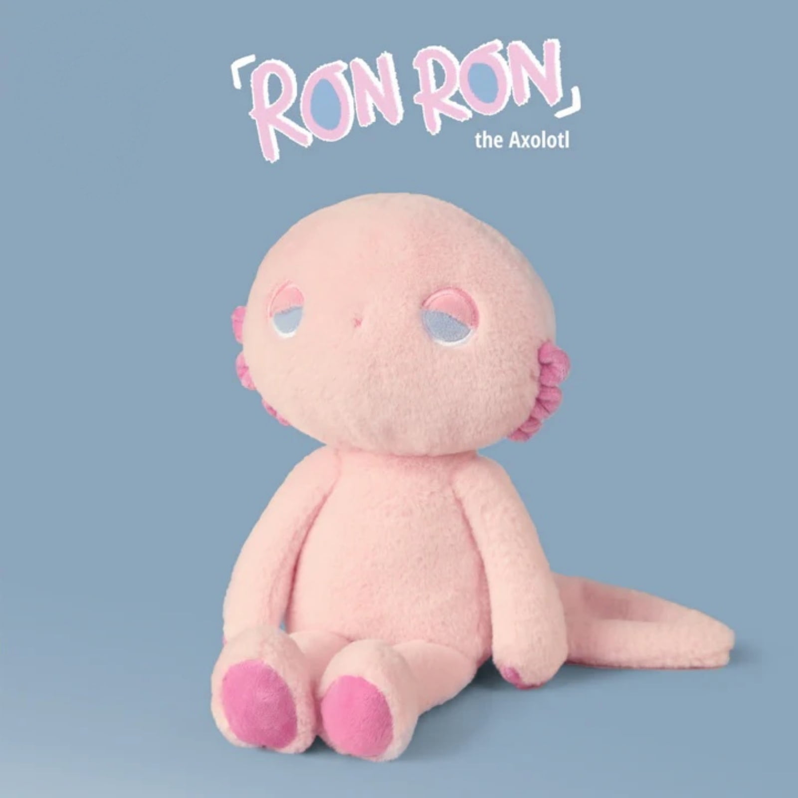 Doozie Drowsy RonRon the Axolotl - Sleepy Eyes Plush Doll, Soft Stuffed ...