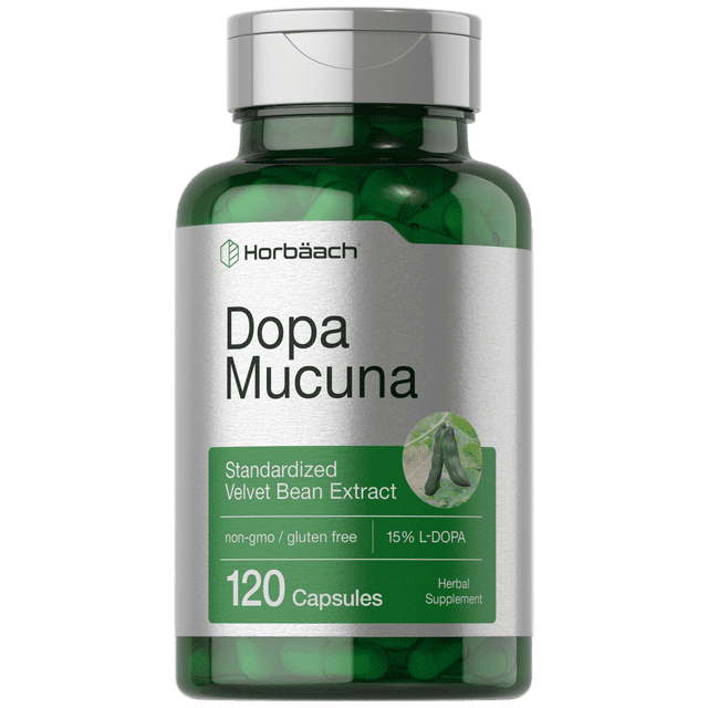 Dopa Mucuna | 120 Capsules | Velvet Bean Extract | Non-GMO & Gluten ...