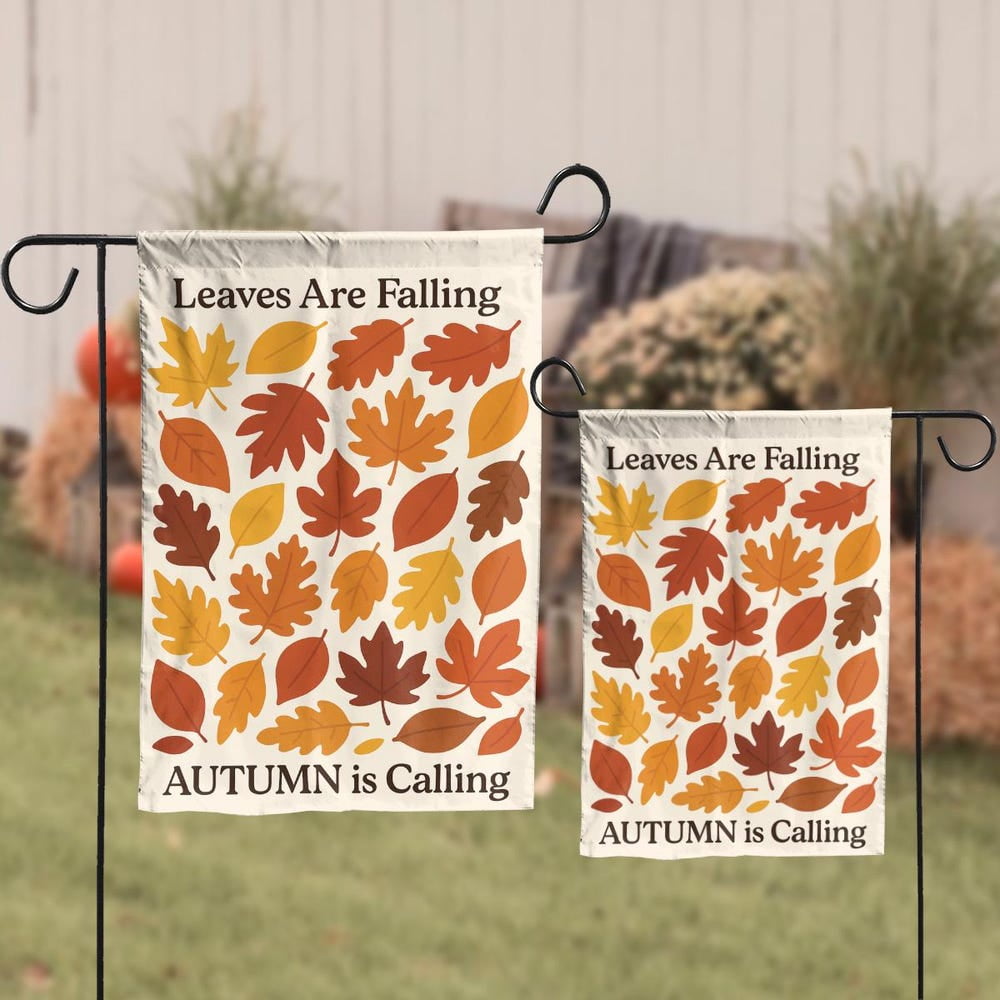 Dopaflag Autumn Leaves Garden Flag, Fall Yard Decor, Seasonal Outdoor ...