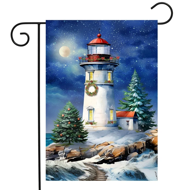 Dopaflag Wonderland Lighthouse Garden Flag Outdoor Flag, Home ...