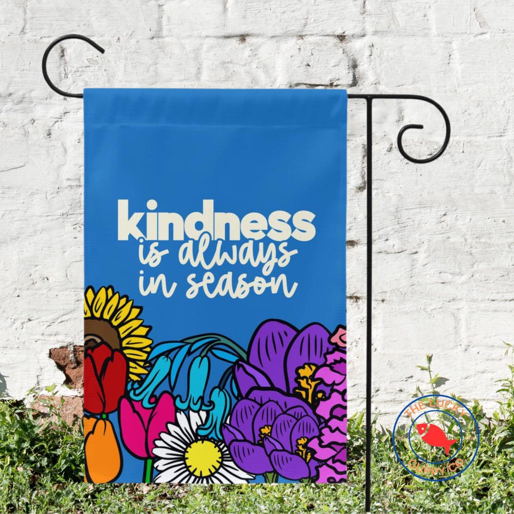 Dopaflag kindness is always in season garden flag, hands off yard sign ...