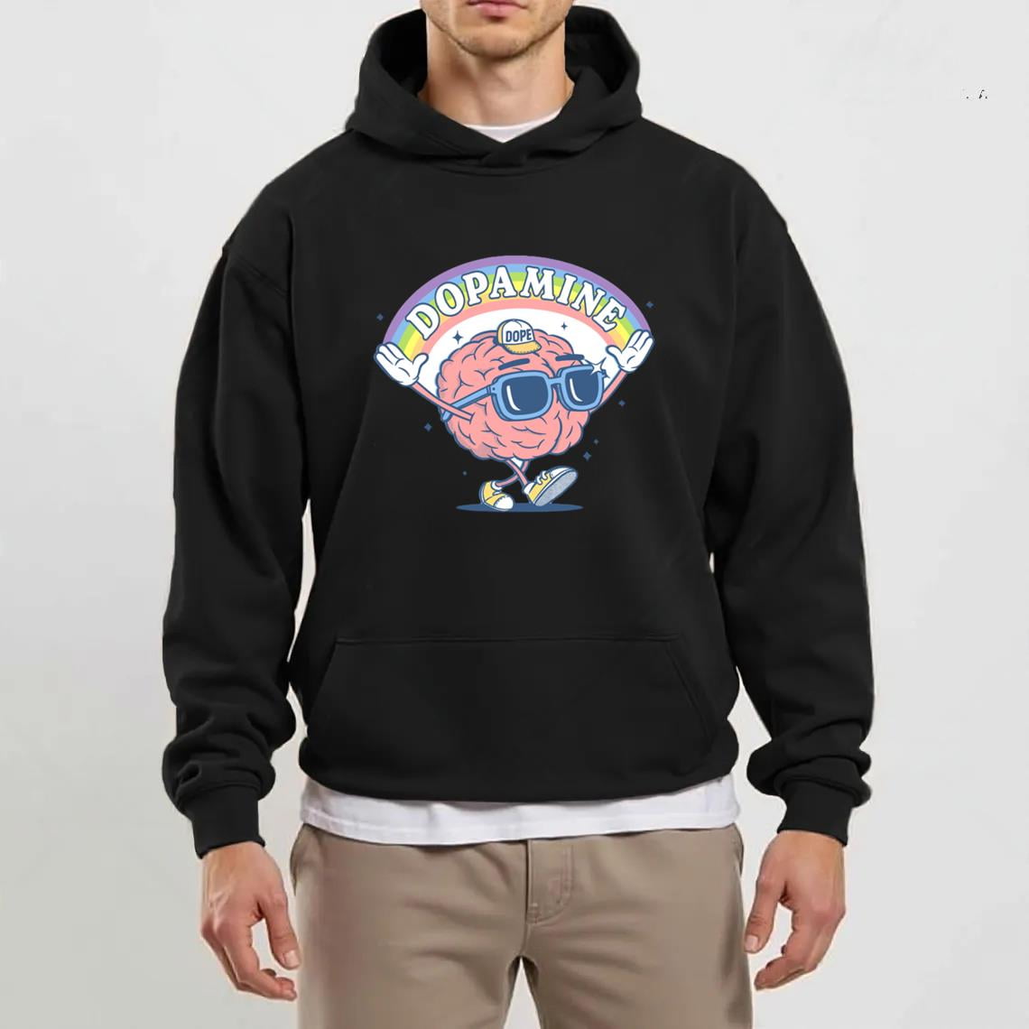 Dopamine Boost Funny Positive Mood Happy Brain Chemistry T-Shirt ...