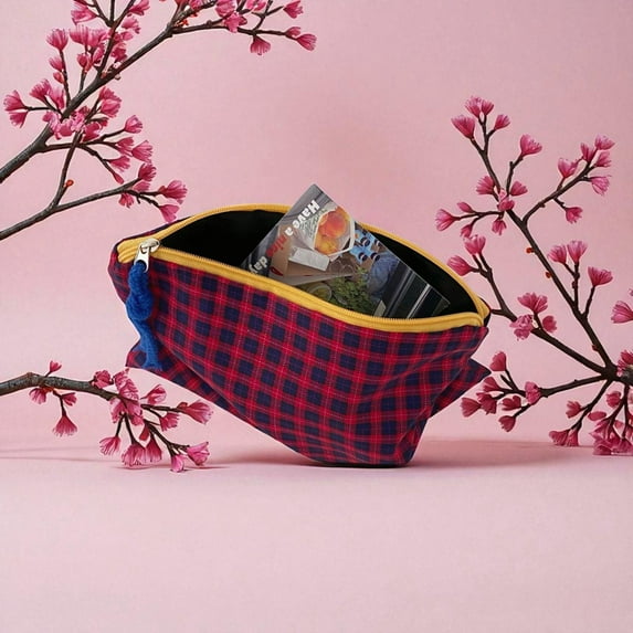 Dopamine Color Portable Cosmetic Bag Large Capacity Foldable Space ...