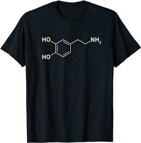 Dopamine Cool Chemical Molecule Chemistry T Shirts for Geeks - Walmart.com