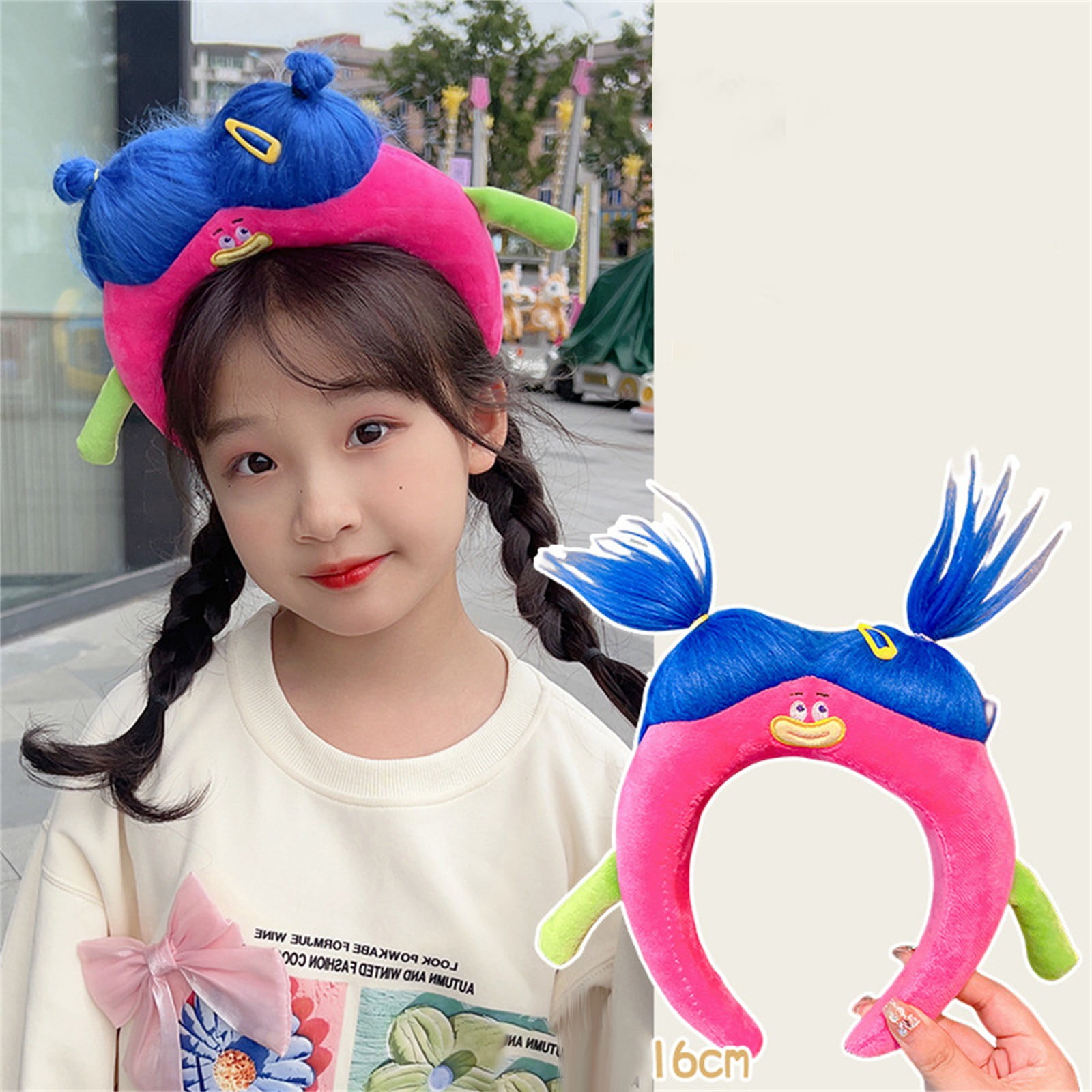 Dopamine Funny Braid Hair Hoop Ugly And Cute Doll Hair Hoop - Walmart.com