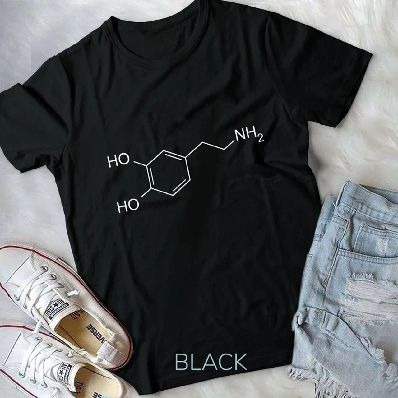 Dopamine Molecule Chemical Symbol T-Shirt Unisex T-Shirt - Walmart.com