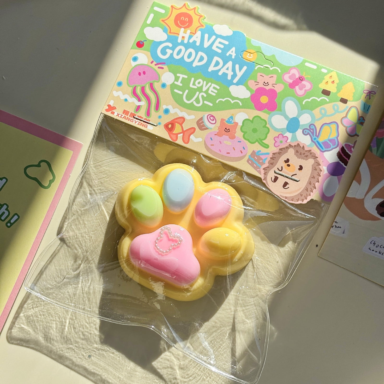 Dopamine Paw Squeezer Stress Relief Fidget Toy | Soft Realistic Animal ...