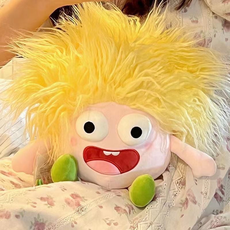 Dopamine bulging eyes doll doll cute crazy baby plush toy funny doll ...