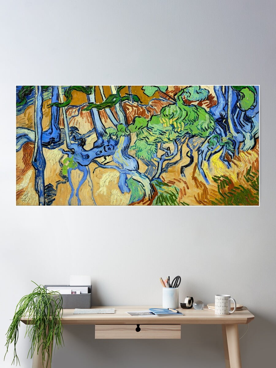 Dopaprint UNFRAMED PAPER POSTER 1890-Vincent Van Gogh-Tree-Roots-50X100 ...