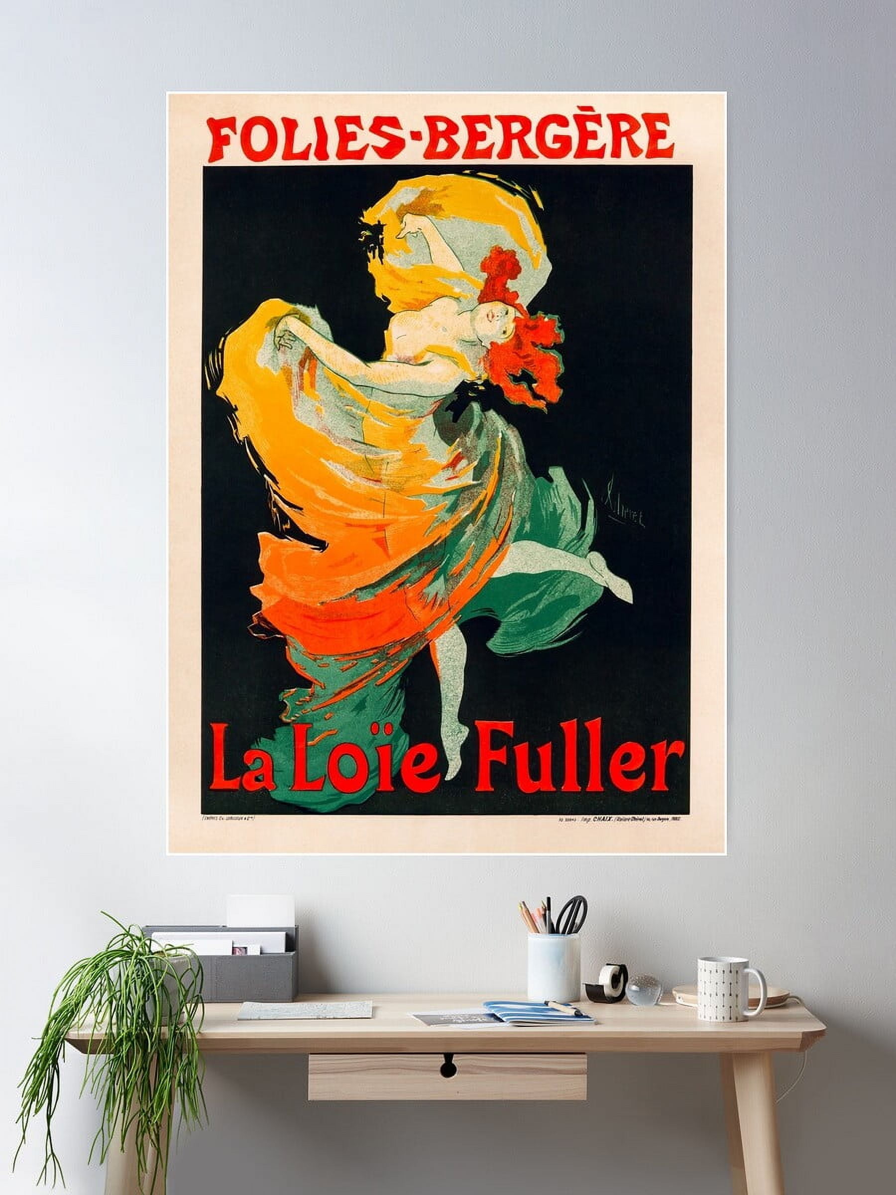 Dopaprint UNFRAMED PAPER POSTER 1897 Vintage Poster - Folies Bergere ...