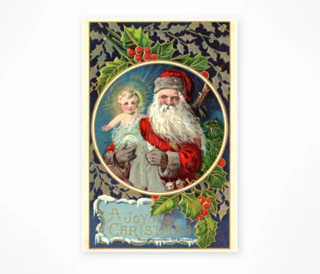 Dopaprint UNFRAMED PAPER POSTER 1912 San.Ta And Jesus Chri.Stm.As Art ...