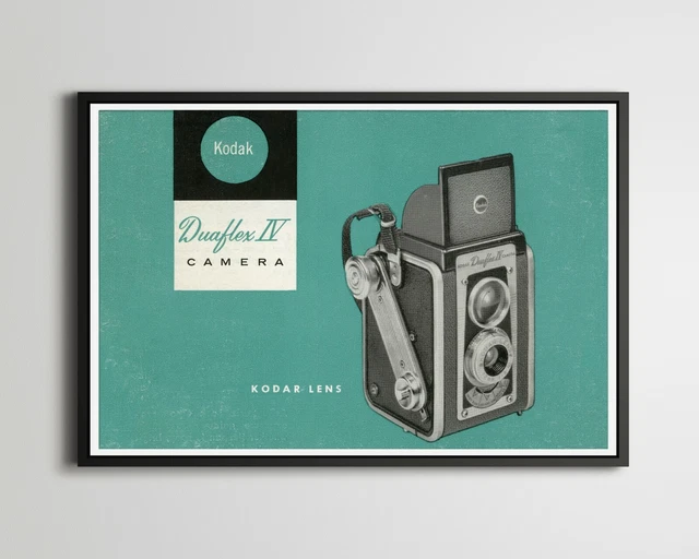 Dopaprint UNFRAMED PAPER POSTER 1950'S Duaflex Camera Manual Poster ...