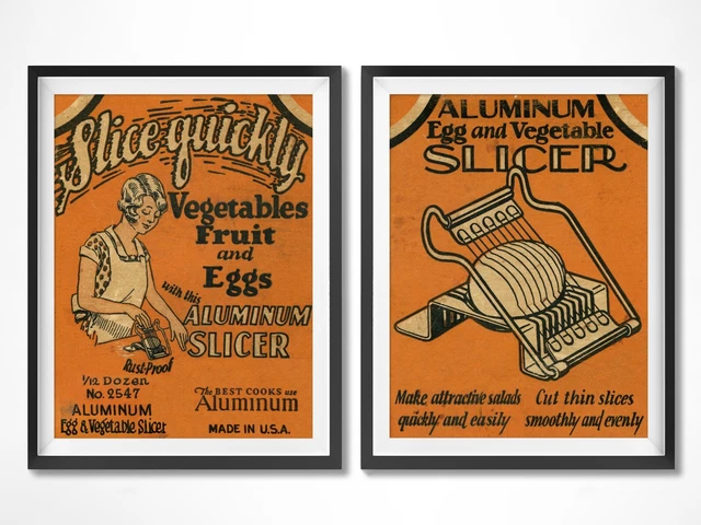 Dopaprint UNFRAMED PAPER POSTER 1950'S Egg Slicer Poster - Kitchen ...