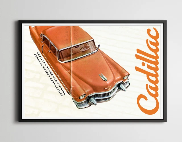 Dopaprint UNFRAMED PAPER POSTER 1955 Cadillac Poster - Classic Cars ...