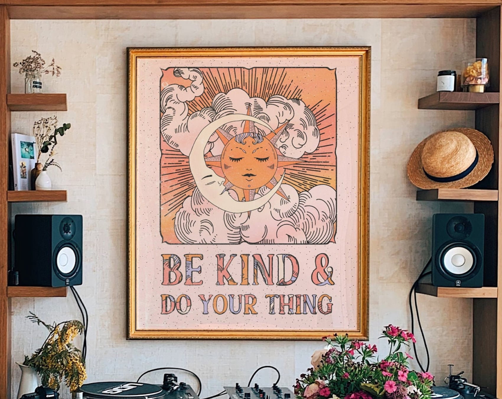 Dopaprint UNFRAMED PAPER POSTER 70S Home Decor, Be Kind And Do Your ...